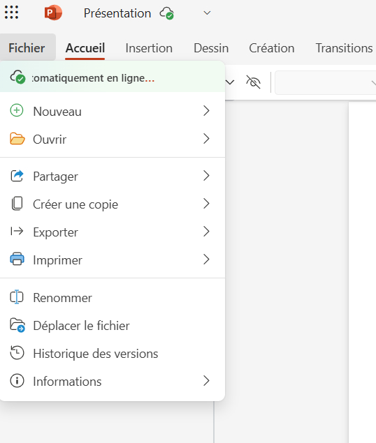 Créer et enregistrer un document dans OneDrive - Mandarine Learn - Mandarine Learn